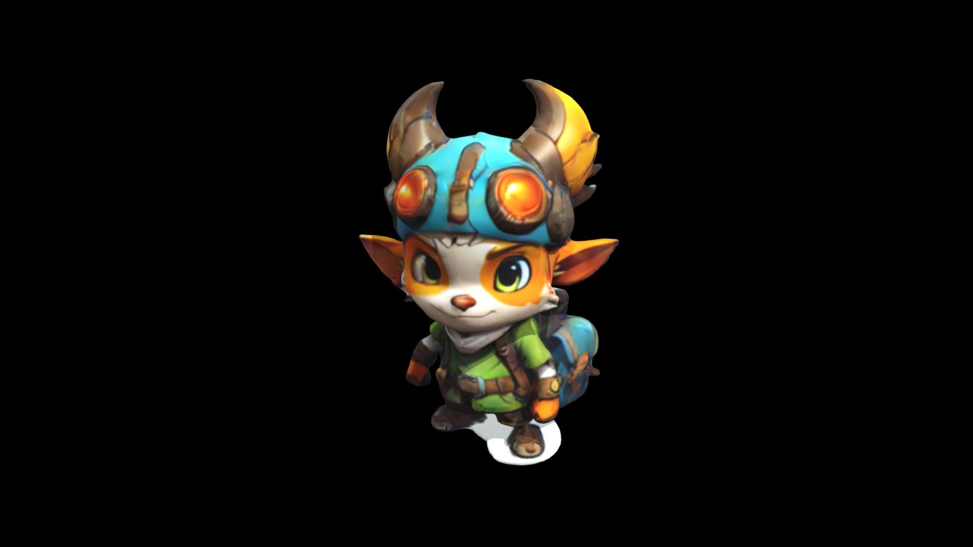 Stardust Shard A young, heroic fox with goggles - Download Free 3D ...