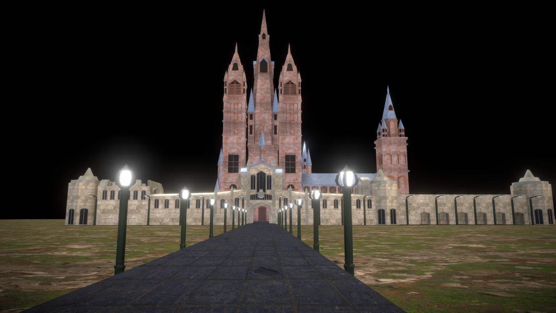 hogwarts - Download Free 3D model by keshavckm1 [5824cc3] - Sketchfab