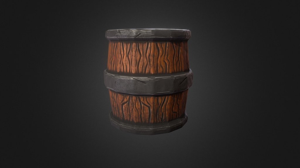 Stylized Barrel - 3D model by Guilherme Valle (@ValleGuilherme ...