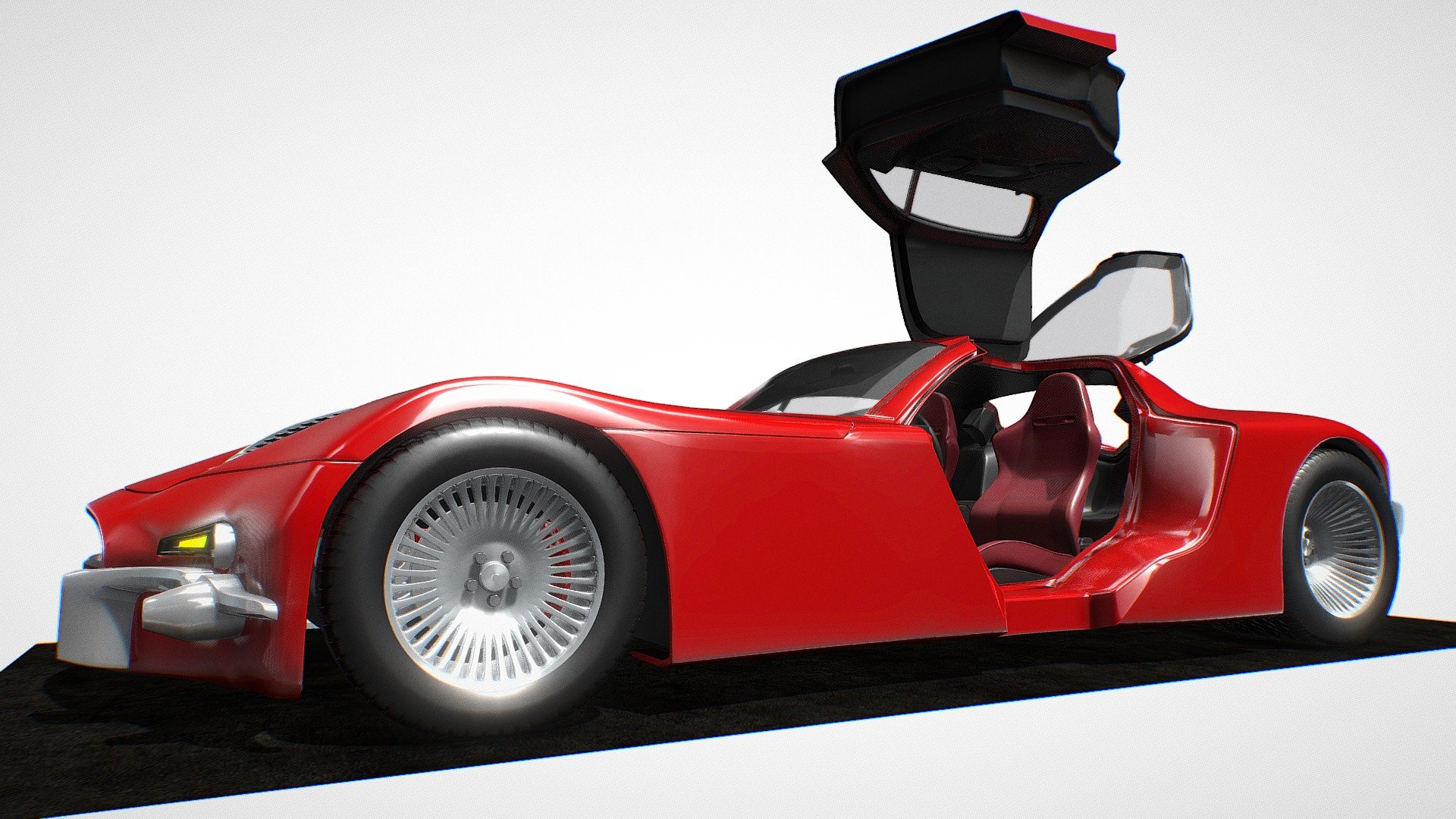 Bricklin SV-2 - 3D model by kaganproject [582732a] - Sketchfab