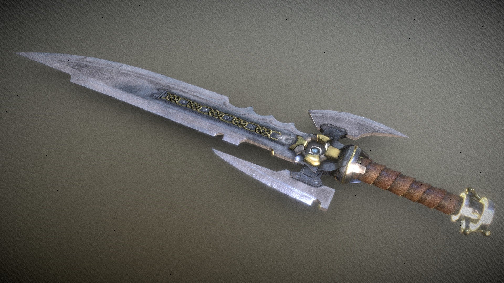 Game Ready PBR Ancient Sword - Download Free 3D model by maazstudio ...