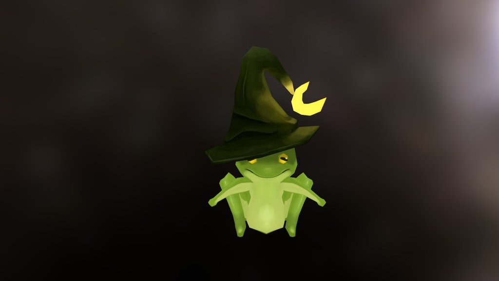Handpainted Witch Frog - 3D model by tencocraft [582a89f] - Sketchfab