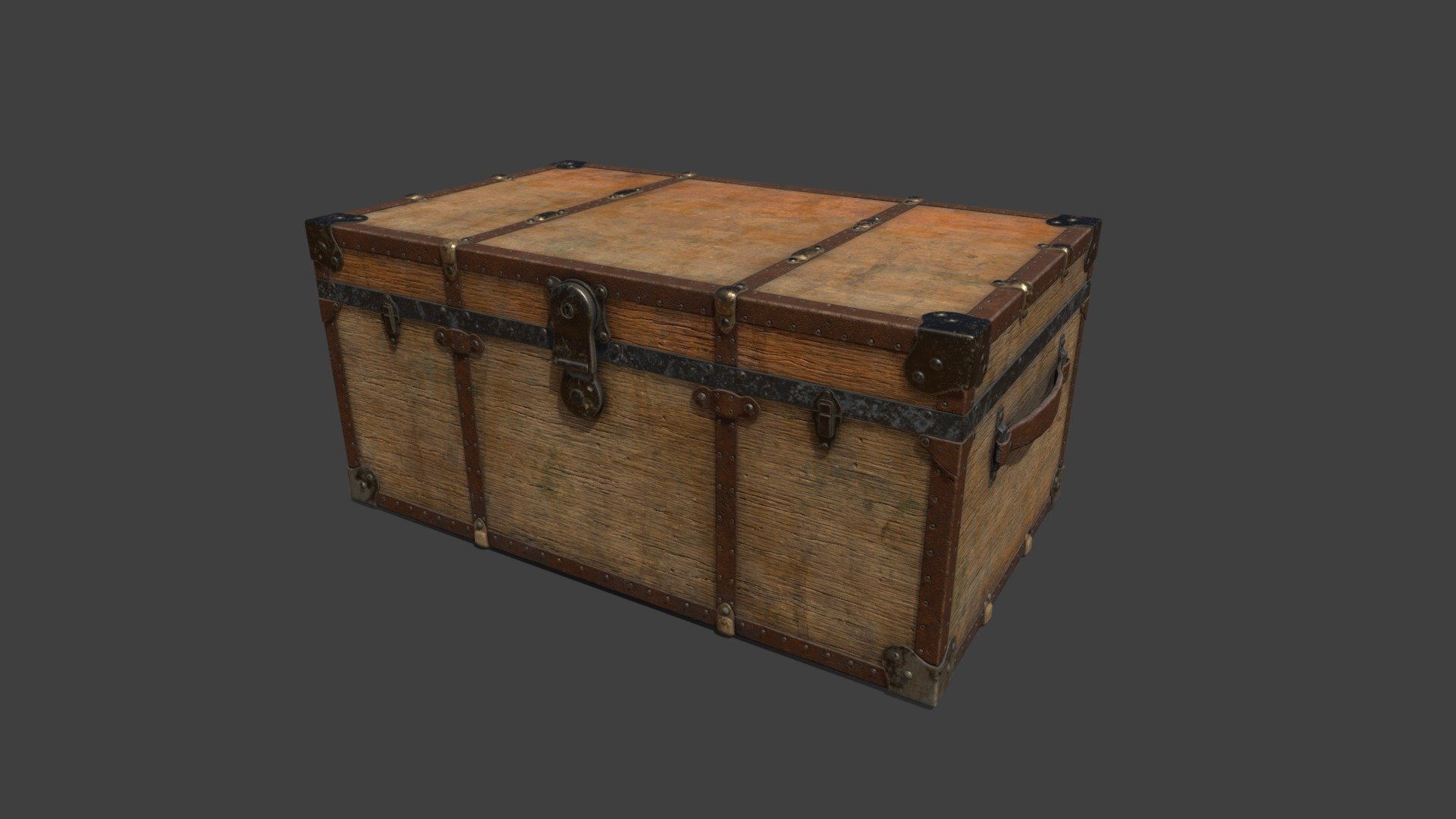 Large Victorian Trunk - 3D model by Dumokan Art (@dumokanart) [582bdd0 ...