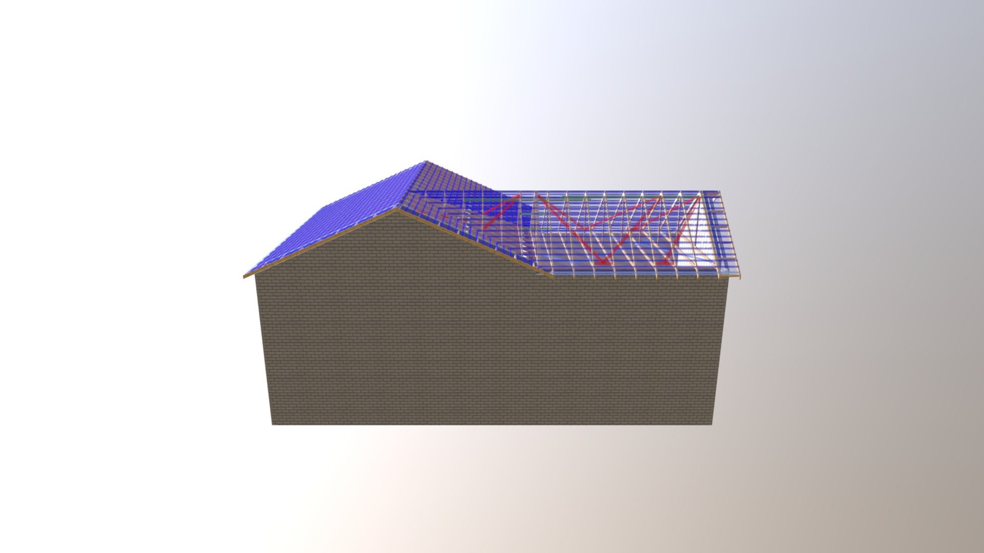 J03989A, Roof Layout - 3D model by Martin Hallam. Harmony Timber ...