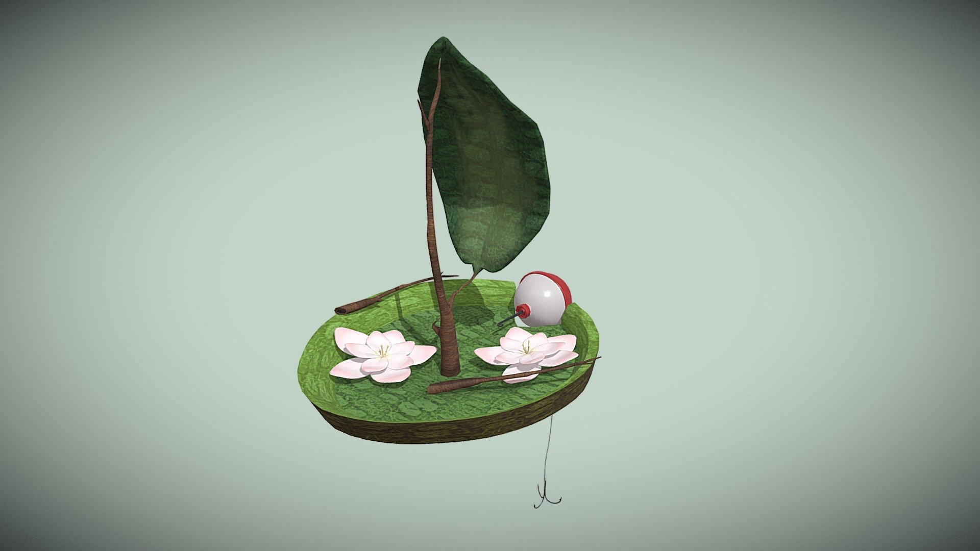 Lily Pad Rescue - 3D model by Kellie Jones (@kjones17) [582c34b ...