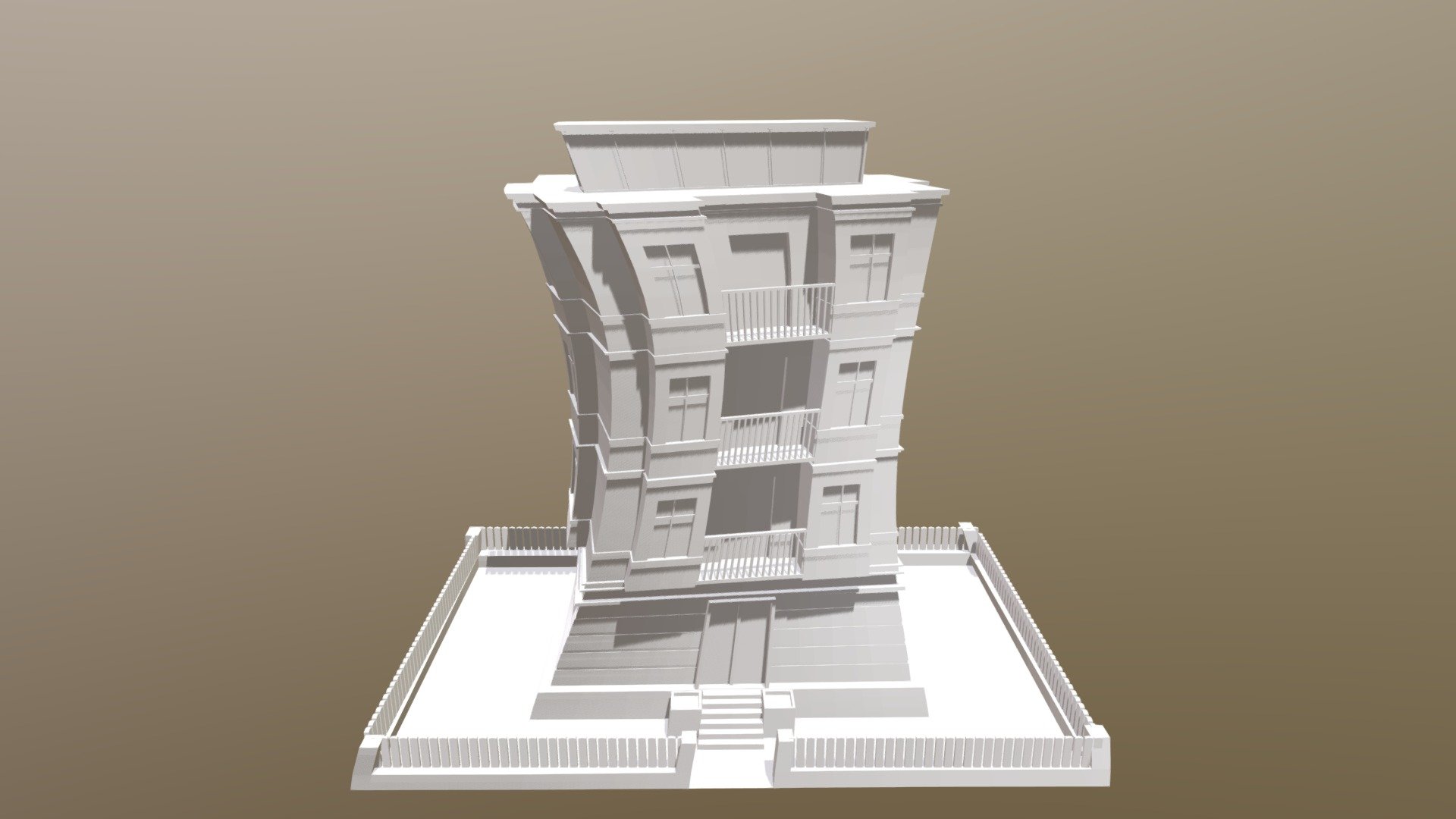 Styalised Building1 - 3D model by Hobbsy74 [582c656] - Sketchfab