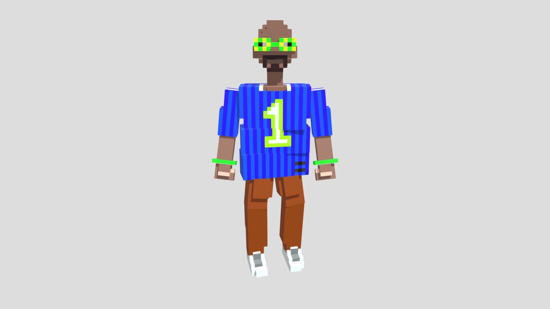 My First Pixel art 3d model - 3D model by fredyah [582cf53] - Sketchfab