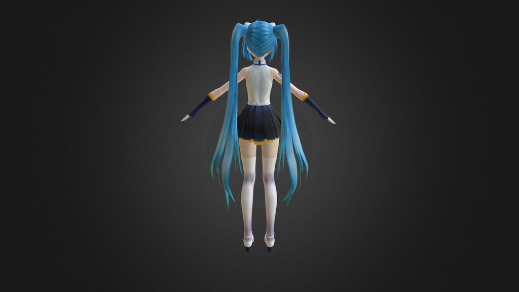 Miku - Download Free 3D model by Saionji [58306cf] - Sketchfab