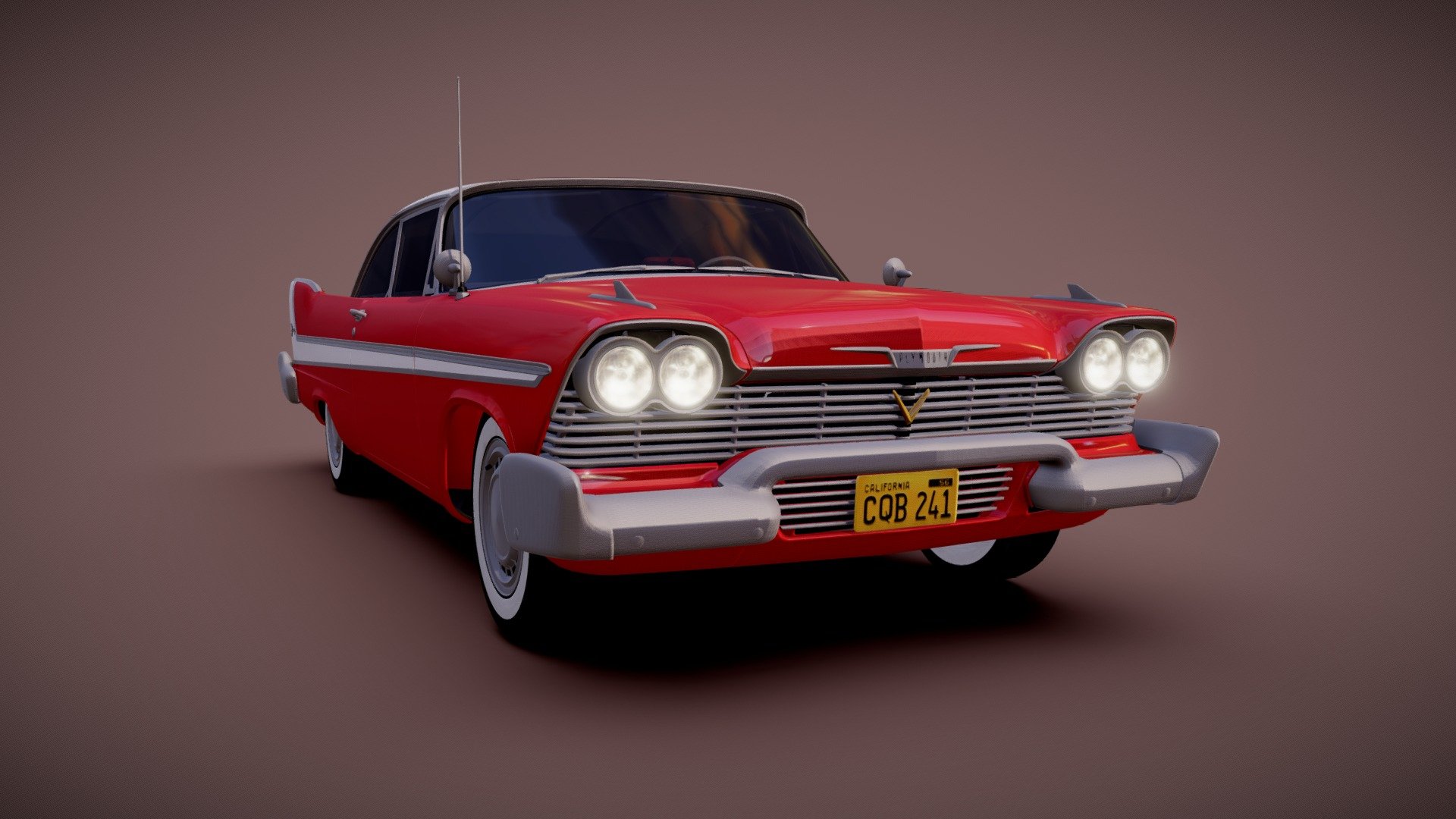 Plymouth Fury 1958 (Christine The Killer Car) - 3D model by AMG MODS ...
