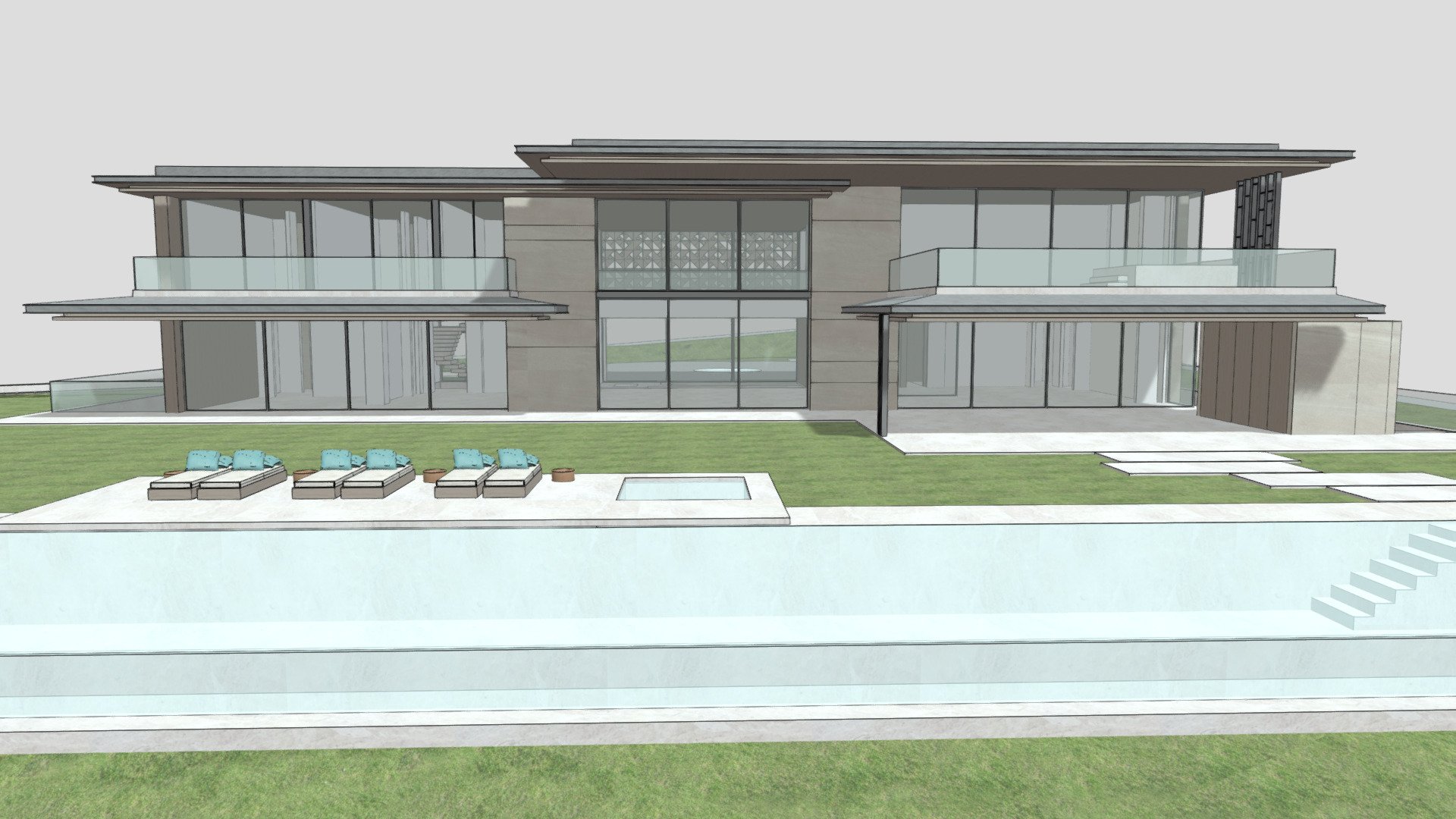 VILLA AURA - AMES ARQUITECTOS 02 - 3D model by AMESARQUITECTOS [5831cc9] - Sketchfab