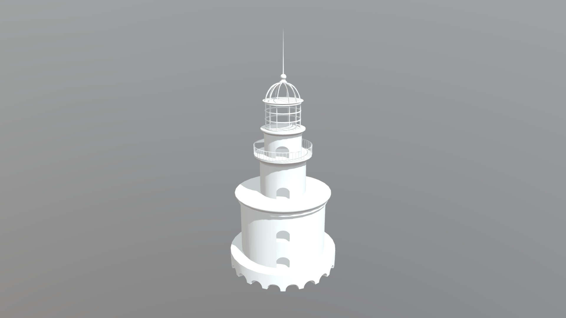 Faro Civitavecchia - 3D model by Sonia.Mollica [5833b23] - Sketchfab