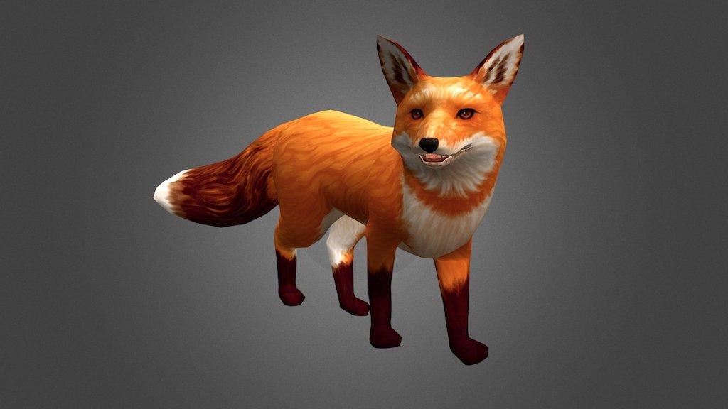 Red Fox - 3D model by Arekay [58349fa] - Sketchfab
