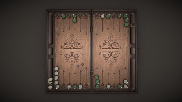 Backgammon 3D models - Sketchfab