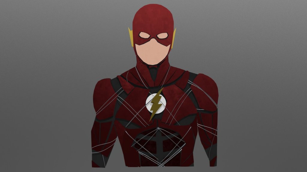 Ezra Miller Flash - 3D model by Reverse (@uspamikill) [5836d63] - Sketchfab