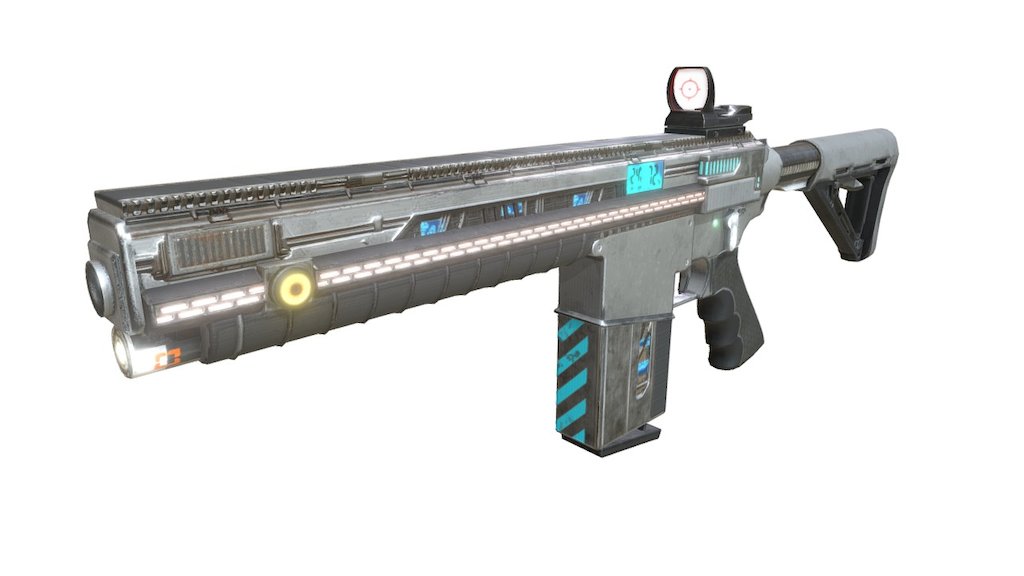 AR Assault Rifle Concept - 3D model by Mass VR (@massvr) [58372b3 ...