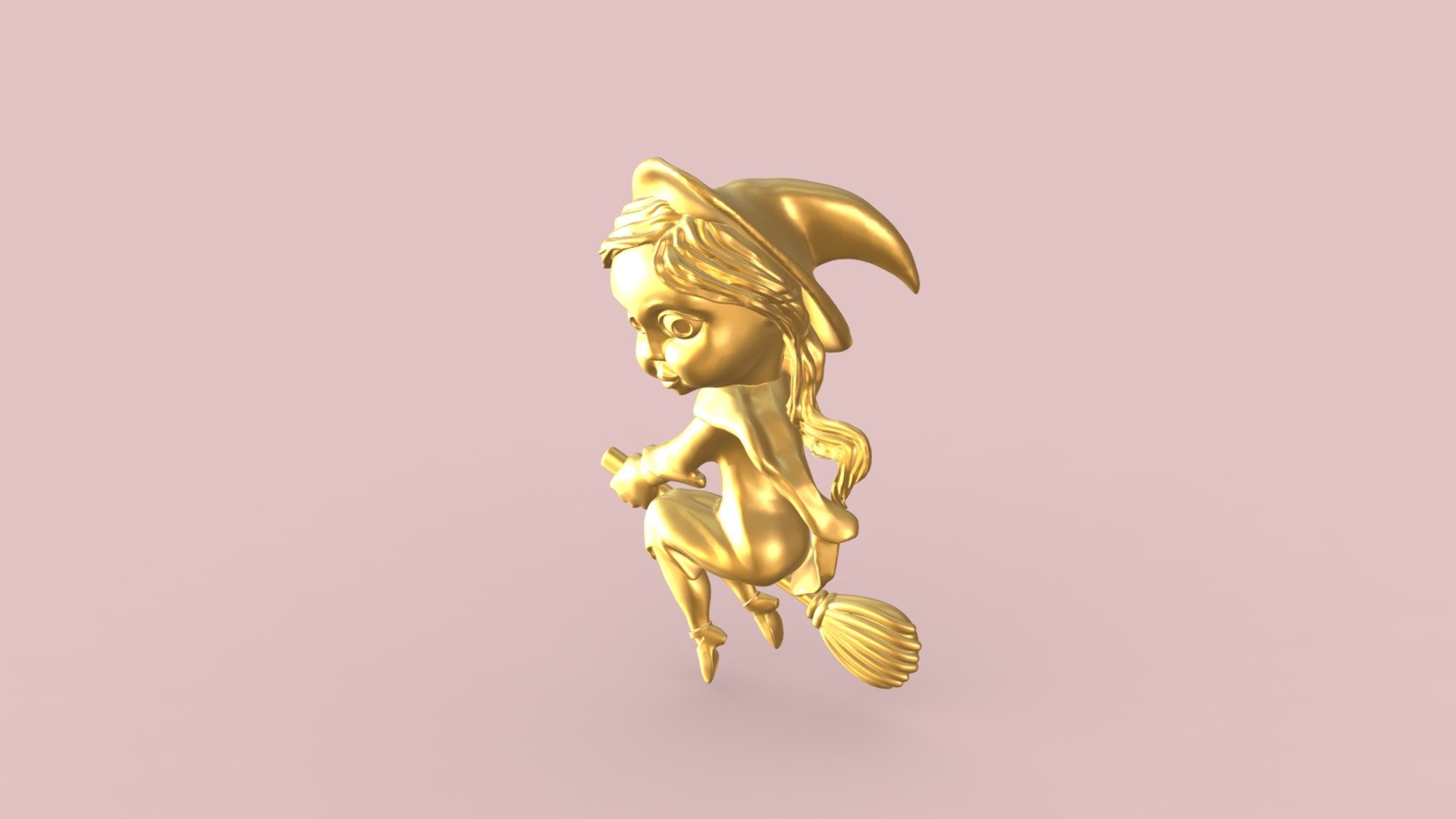 Little witch little magic - 3D model by vetryich [5839f7e] - Sketchfab