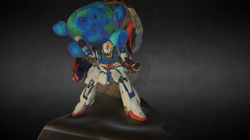 Gundam and Earth - Download Free 3D model by r2hui [583bdde] - Sketchfab