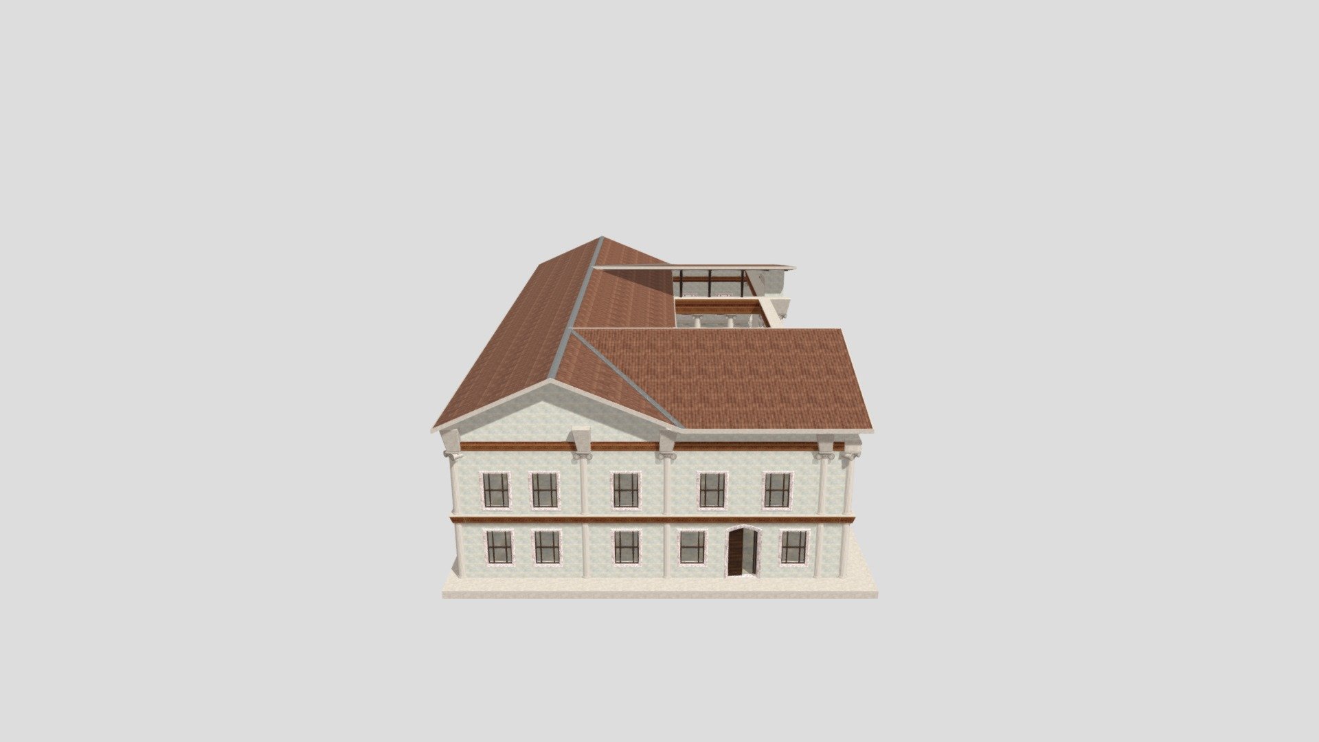 Ancient Roman Government Building - 3D model by Alexander the Artist ...