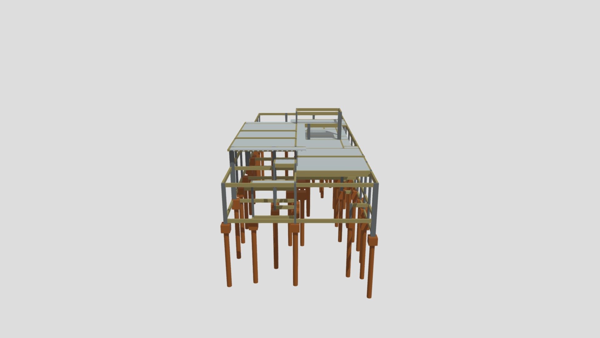 Malha 3D - Projeto Estrutural - Antonio - Download Free 3D model by ...