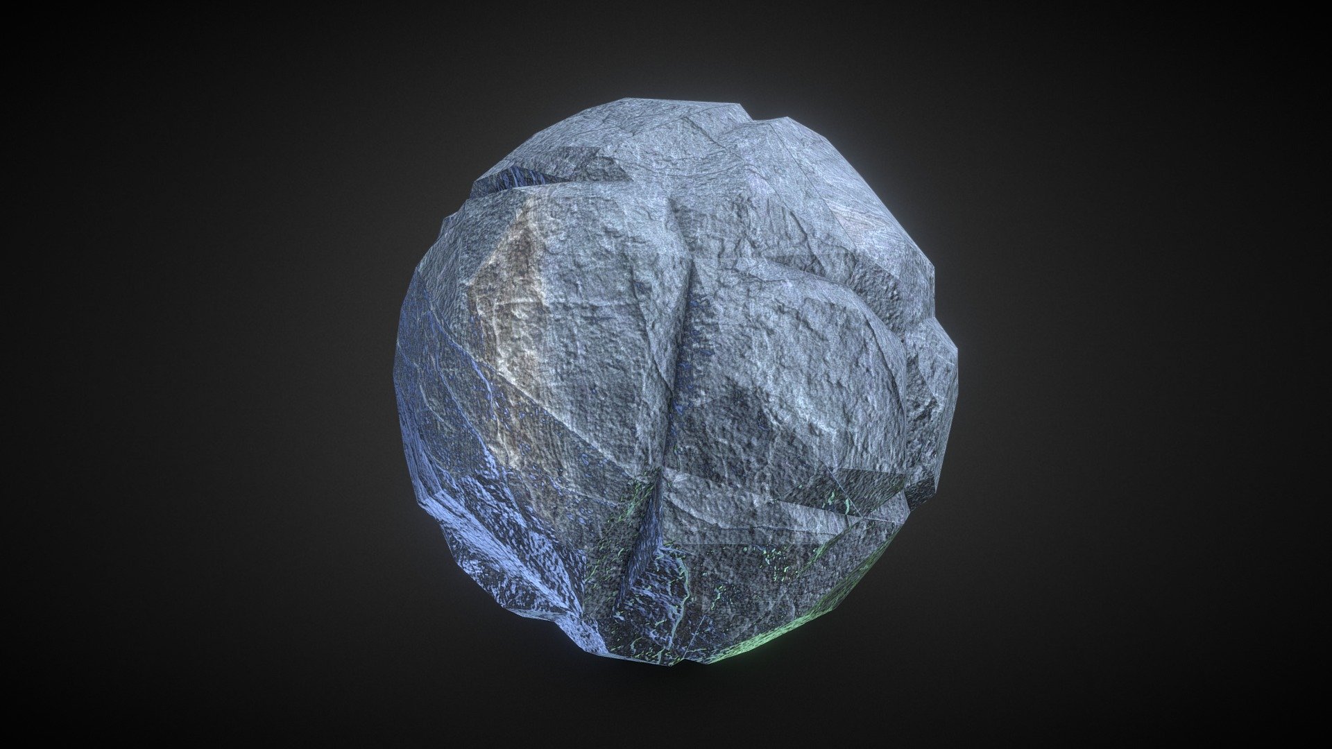 Stone Ball - Low Poly PBR Game Ready For Free - Download Free 3D model ...