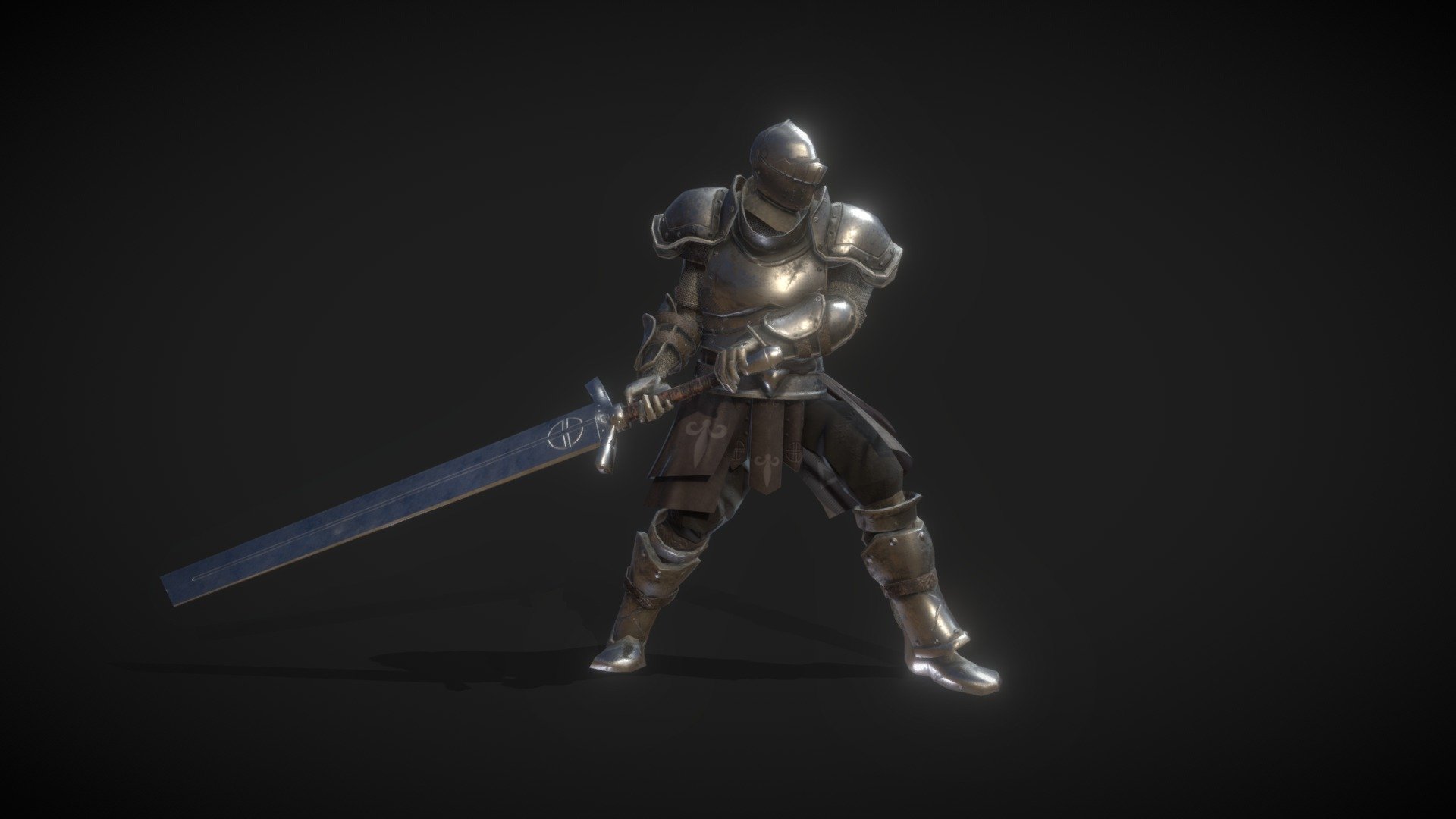 Heavy Sword knight - 3D model by yigesun [5846fc9] - Sketchfab