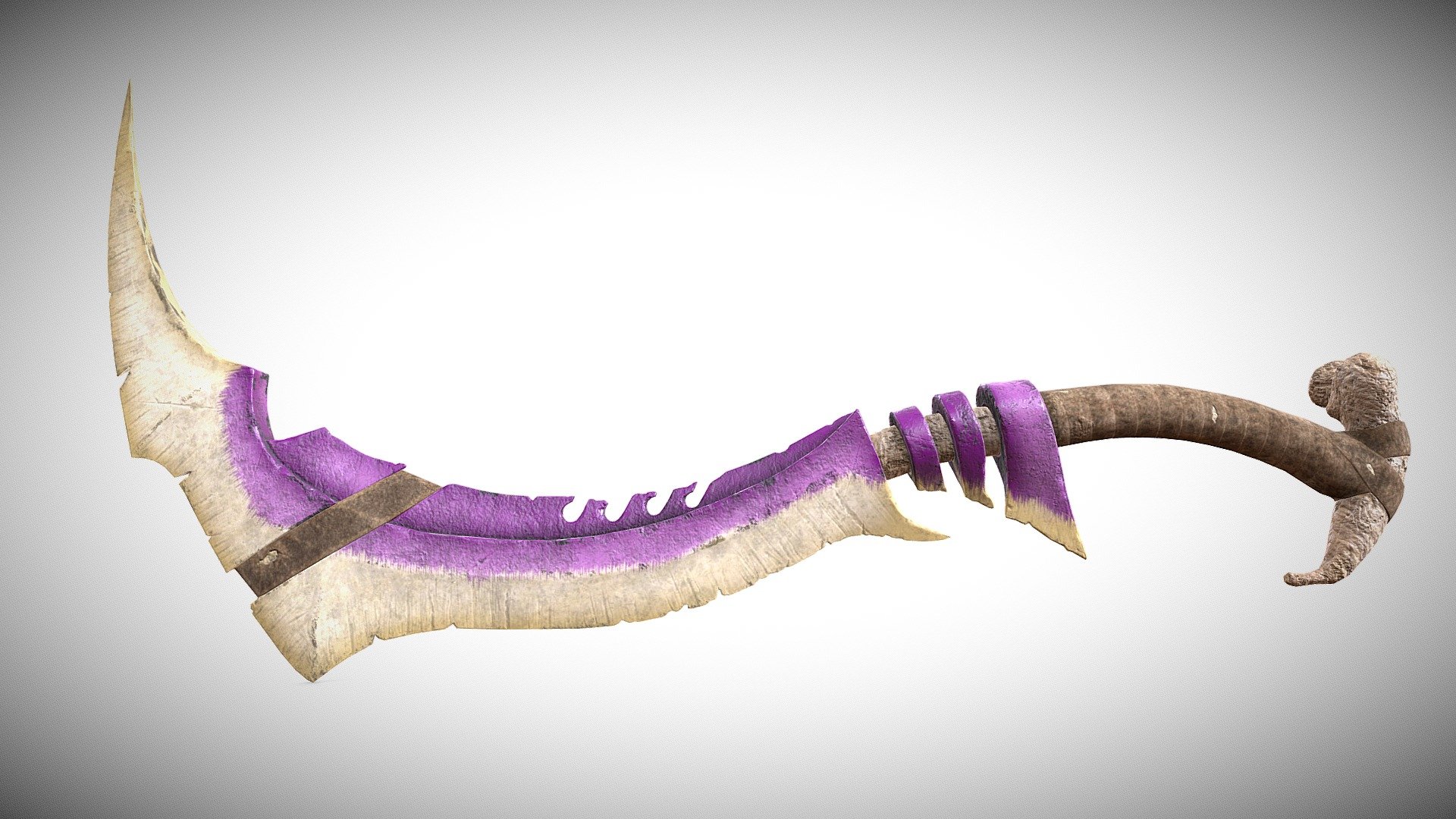 Bone Sword low-poly 3d model ready for Virtual R - Buy Royalty Free 3D ...