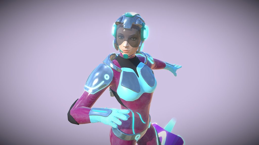 Sky Girl - 3D model by Mango Team (@polygonby) [584c924] - Sketchfab