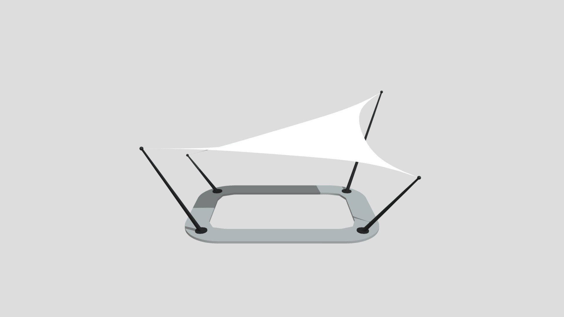 Tensile Structure A - Download Free 3D model by Ayman.Ibrahim [584ca2c ...