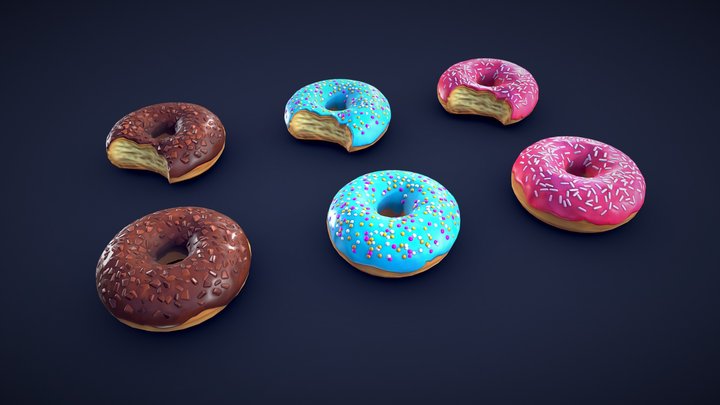 Doughnuts 3D models - Sketchfab