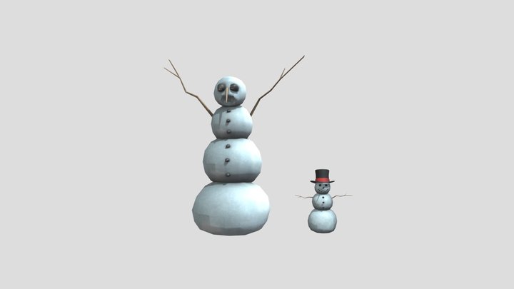 Snowman 3D models - Sketchfab
