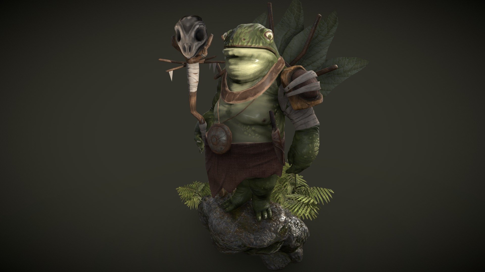 Frog shaman - 3D model by minhnguyen2k [58548b4] - Sketchfab