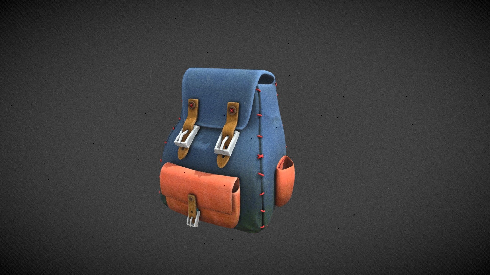 Stylized Backpack - 3D model by saudleem480 [58557f2] - Sketchfab