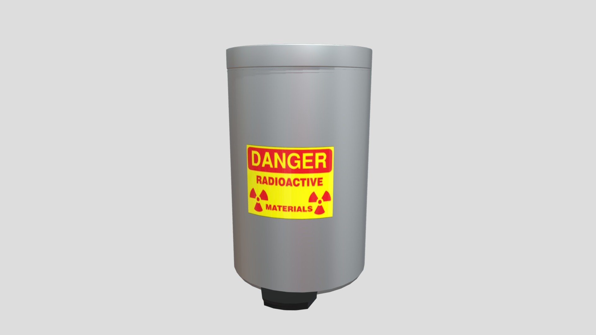 Radioactive Waste Bin - 3D model by egaaamega [5855a69] - Sketchfab