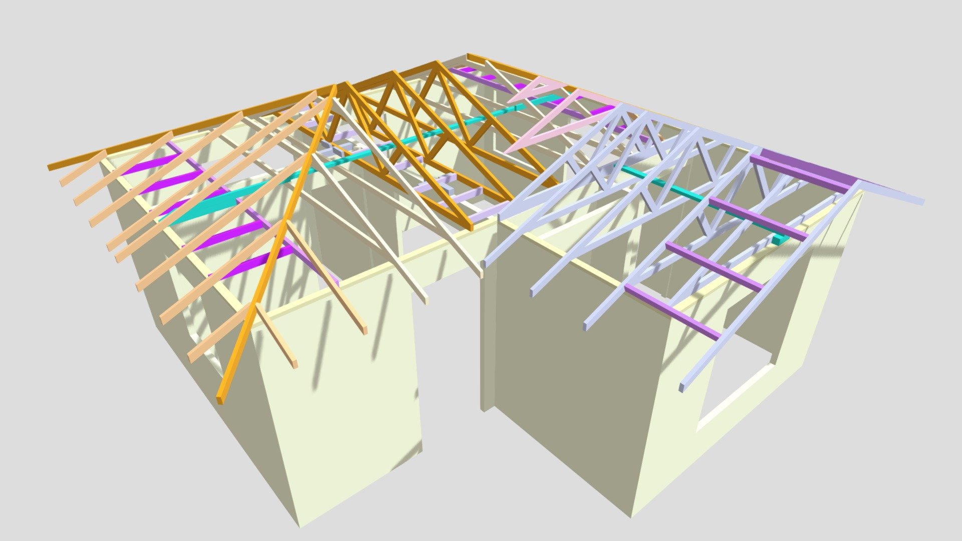 Trusses - 3D model by dadattitude [58569f4] - Sketchfab