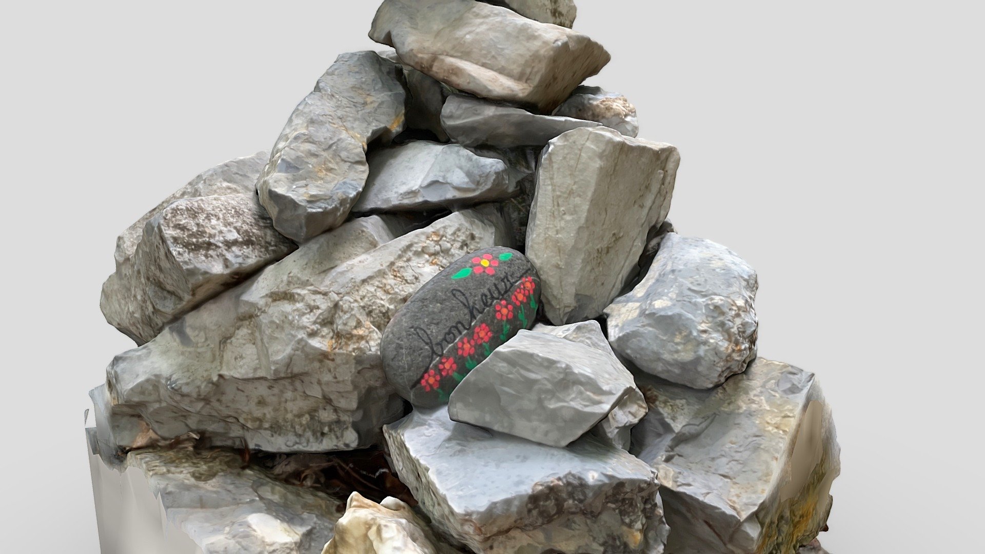 Happiness cairn - Download Free 3D model by alban [5859b9b] - Sketchfab