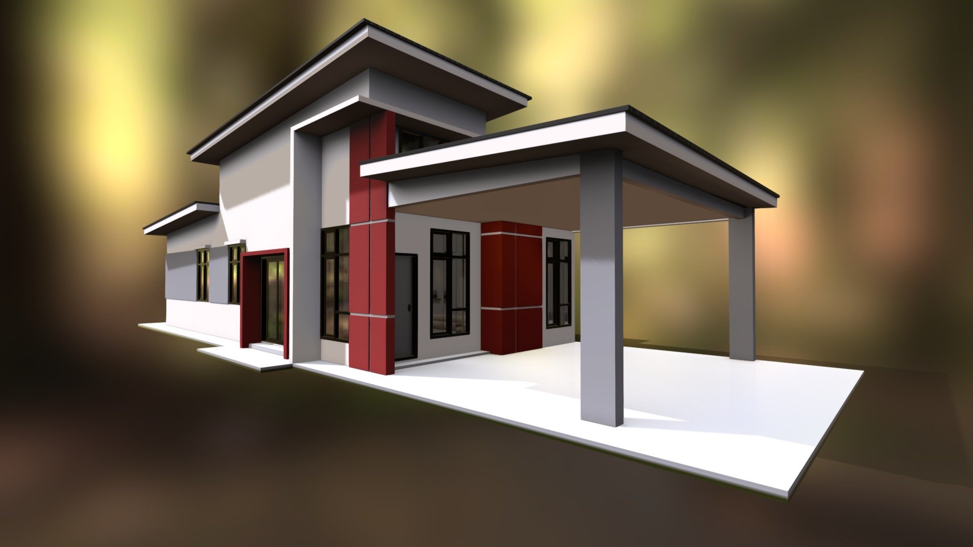 Corner Lot Terrace Houses (Malaysia) - 3D model by Cyform_Studio ...