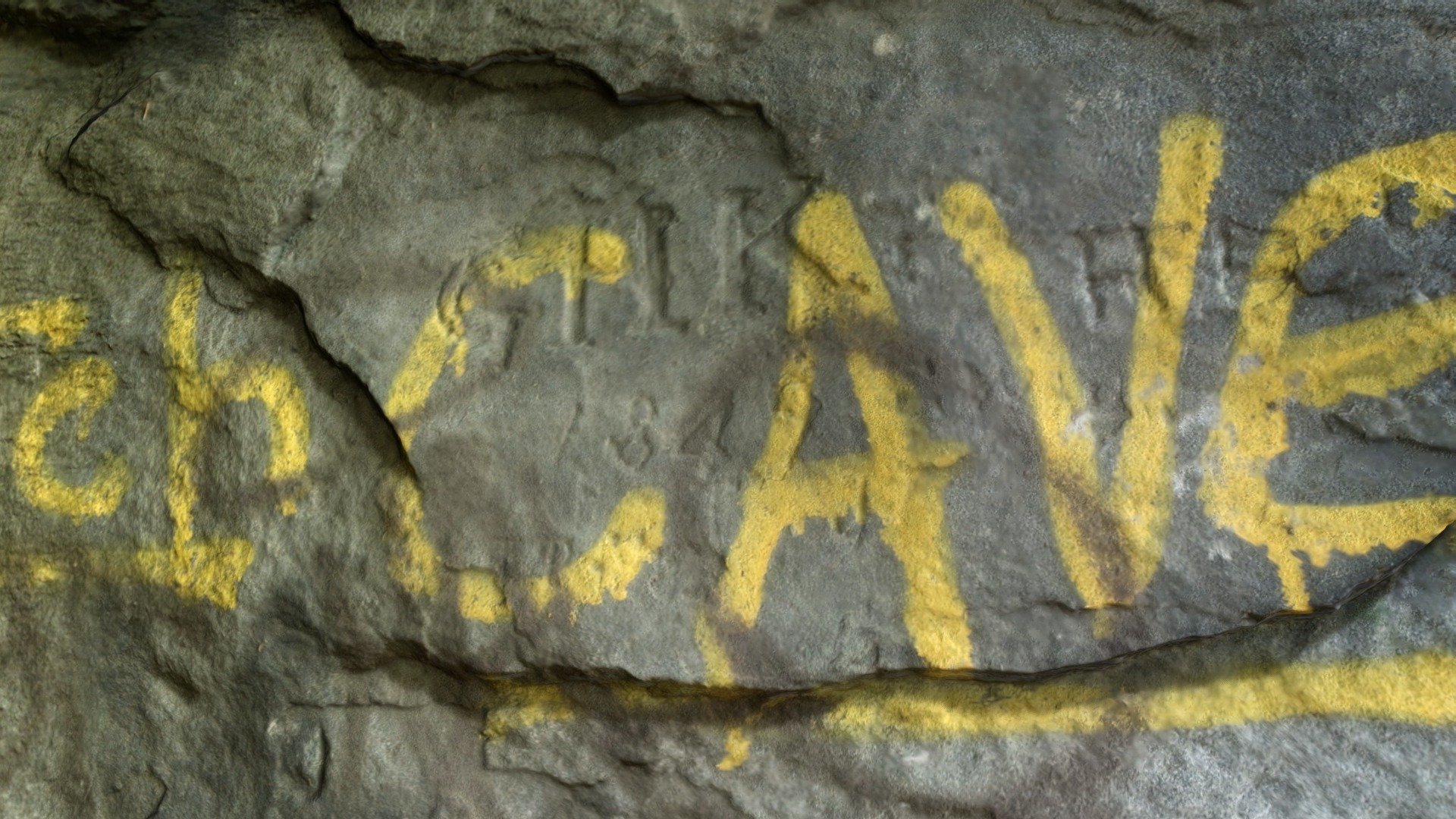 Rocky Point Cave 1849 Inscription - 3D model by New England Explorers ...