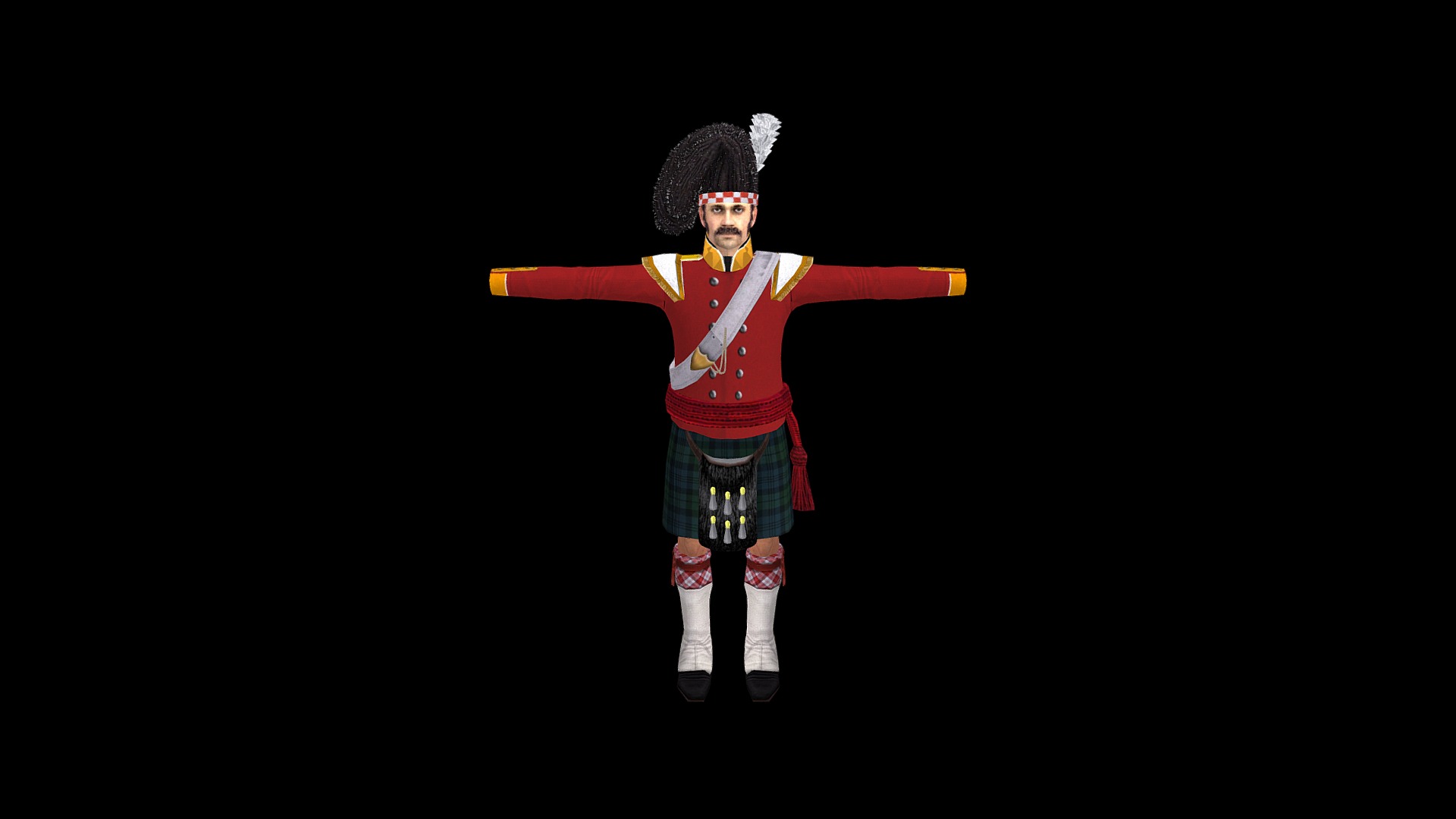 Tier 1: Sutherland Highlanders officer - 3D model by izzi_totalf ...