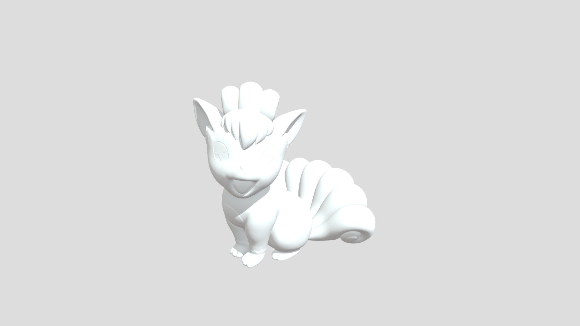 Vulpix Pokemon - 3D model by namkumy [585e93a] - Sketchfab