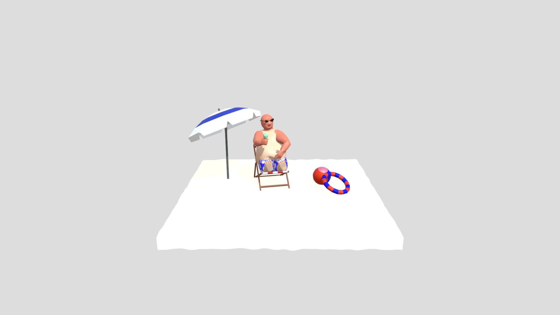 Ice Cream Guy - Lilo and Stitch - 3D model by titipalumbo [585eb51 ...