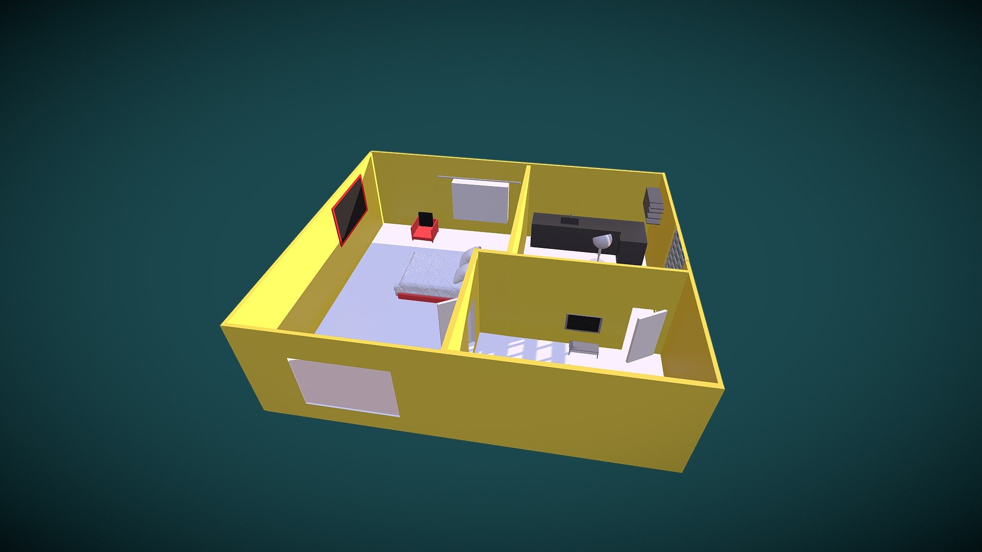 interior - 3D model by Deenu (@Deenu11) [5860176] - Sketchfab