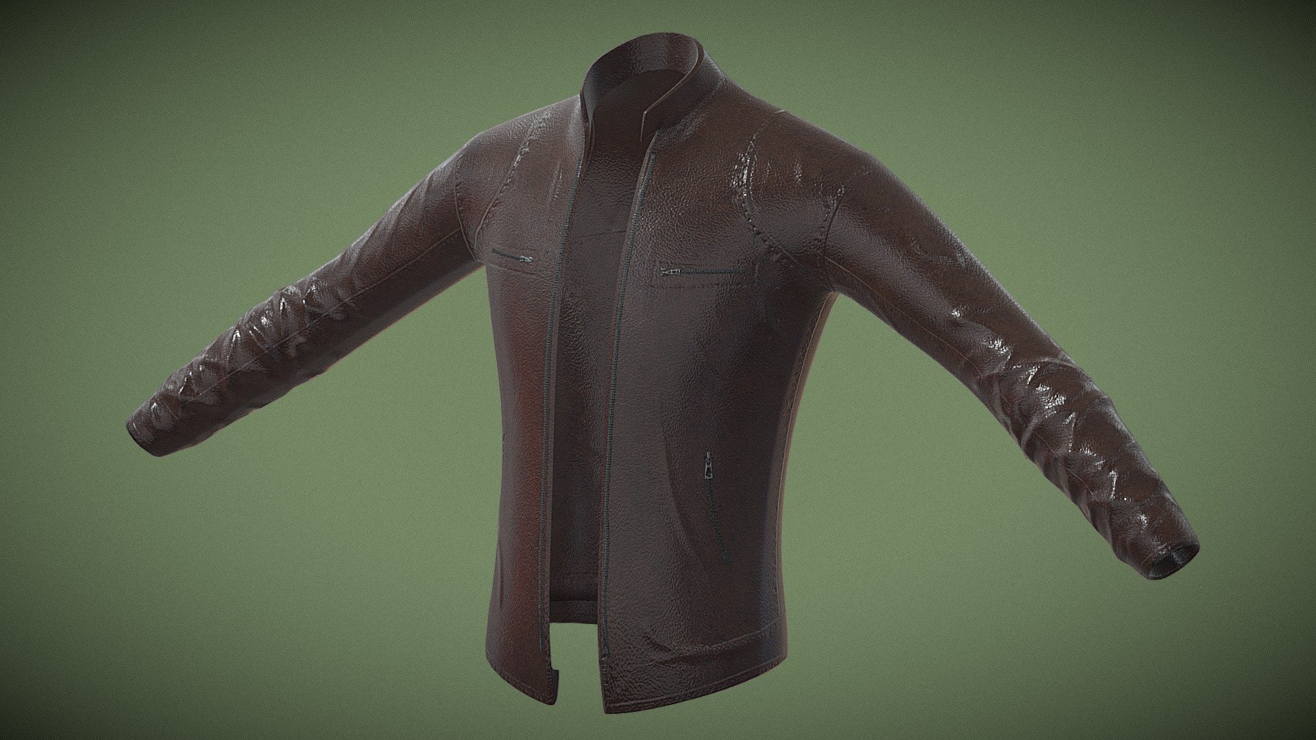 Leather Jacket - 3D model by Raffiell [5860544] - Sketchfab