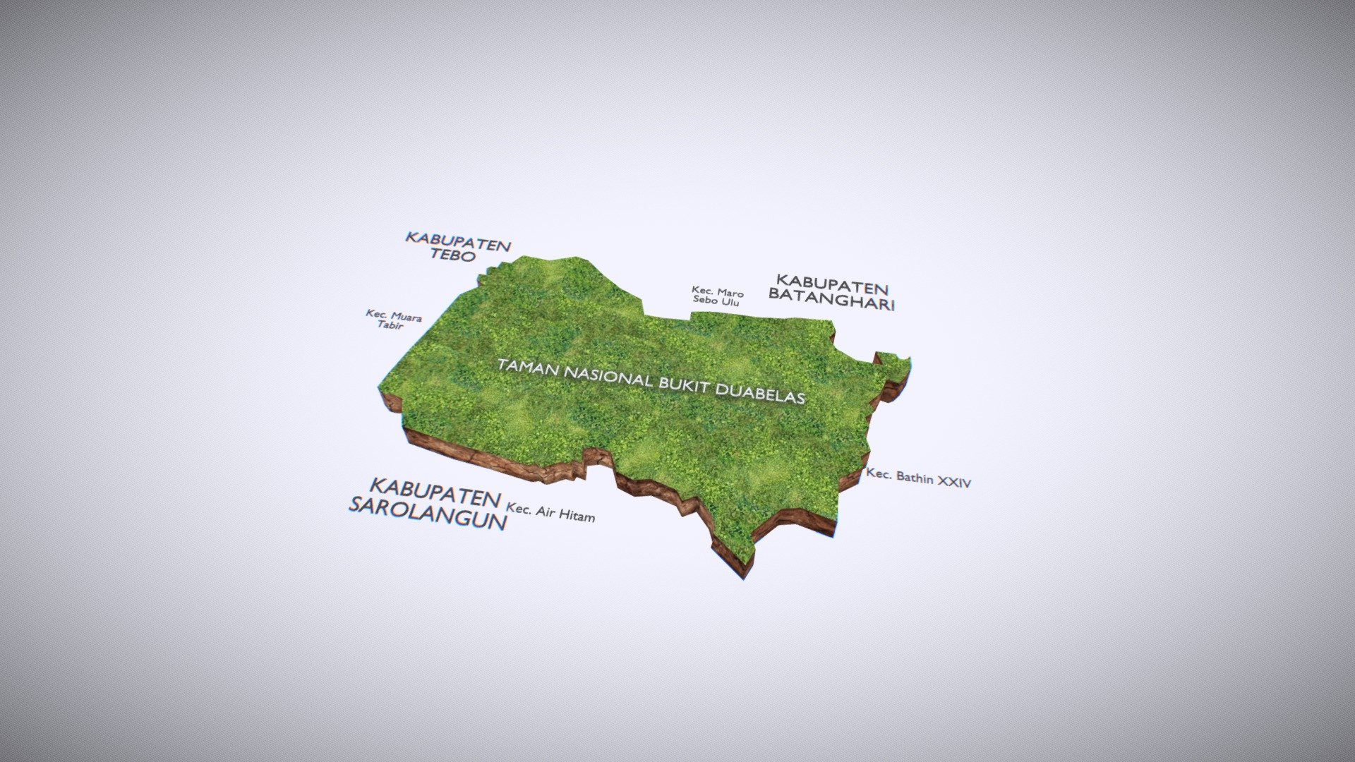 Peta Sebaran Orang Rimba - 3D model by Gitama [586190e] - Sketchfab