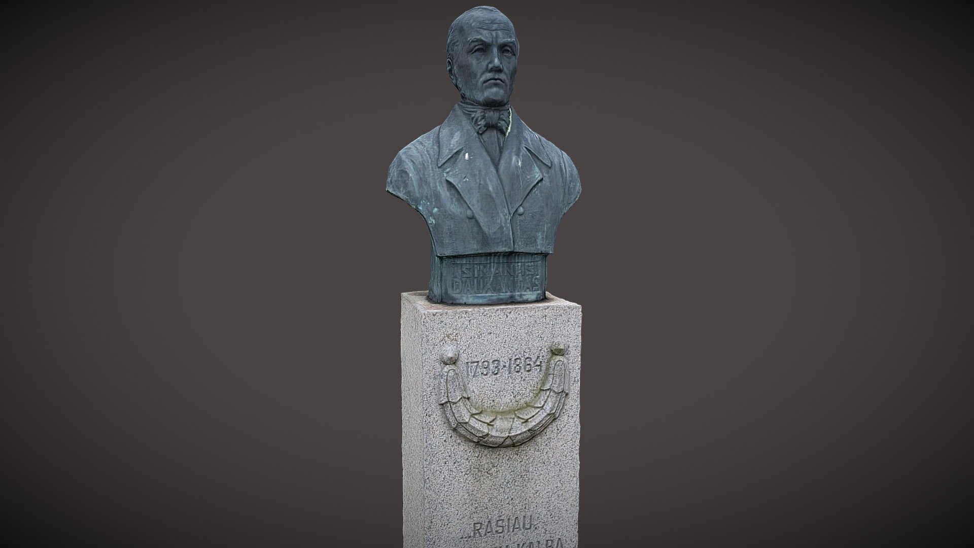 Simono Daukanto biustas. Skulptorius J.Zikaras - 3D model by Saulius ...