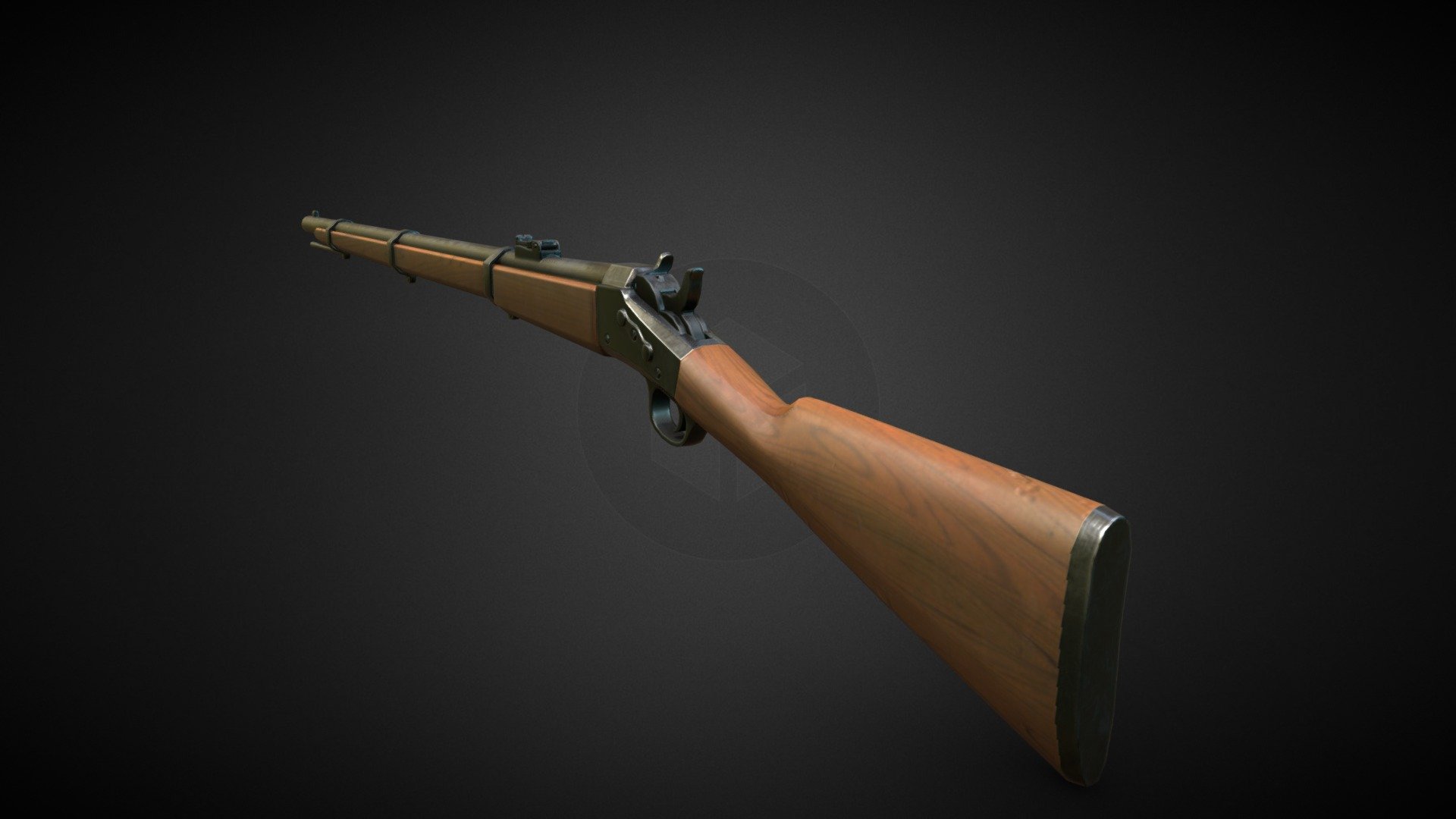 Spanish Rolling-Block Rifle - 3D model by Leopoldo Rojas (@HushDamacy ...