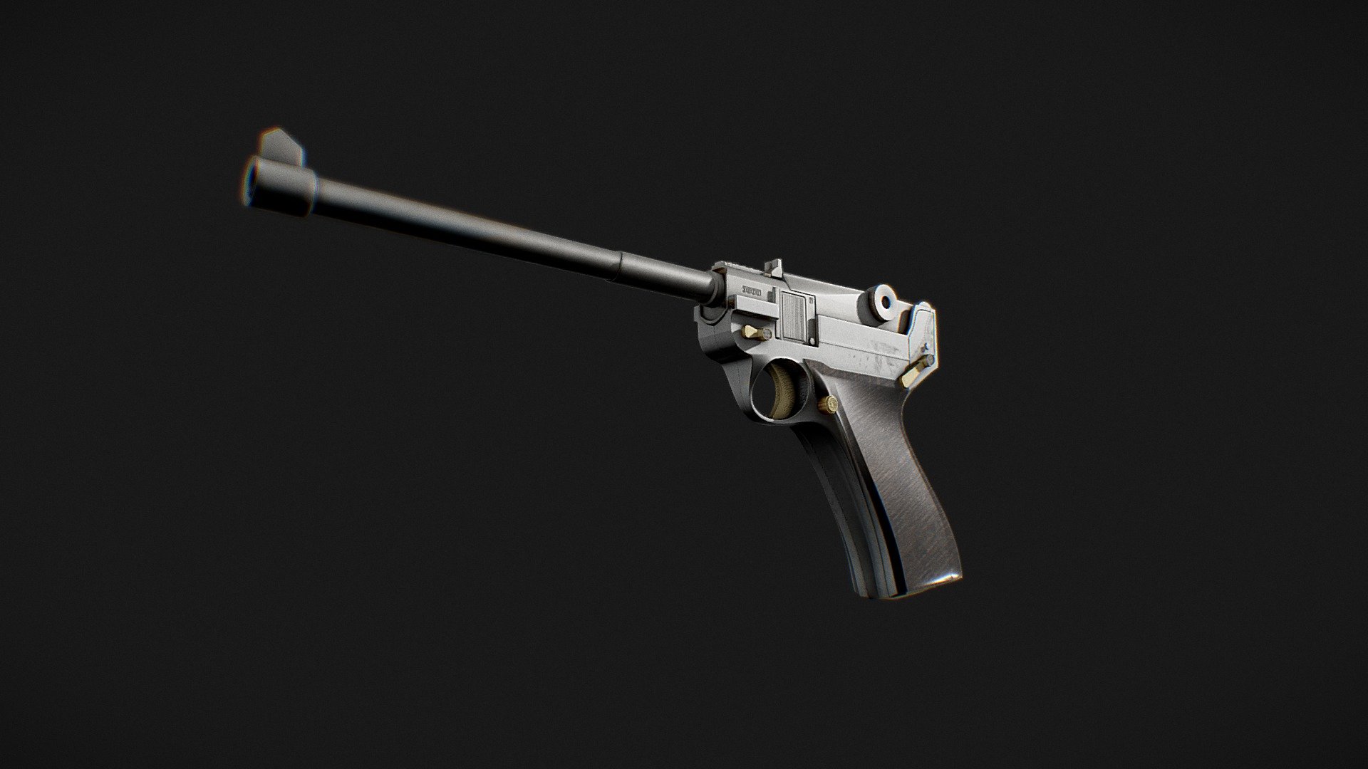 WW2_ Hand Gun - 3D model by radinv (@radinv1111) [58639e5] - Sketchfab