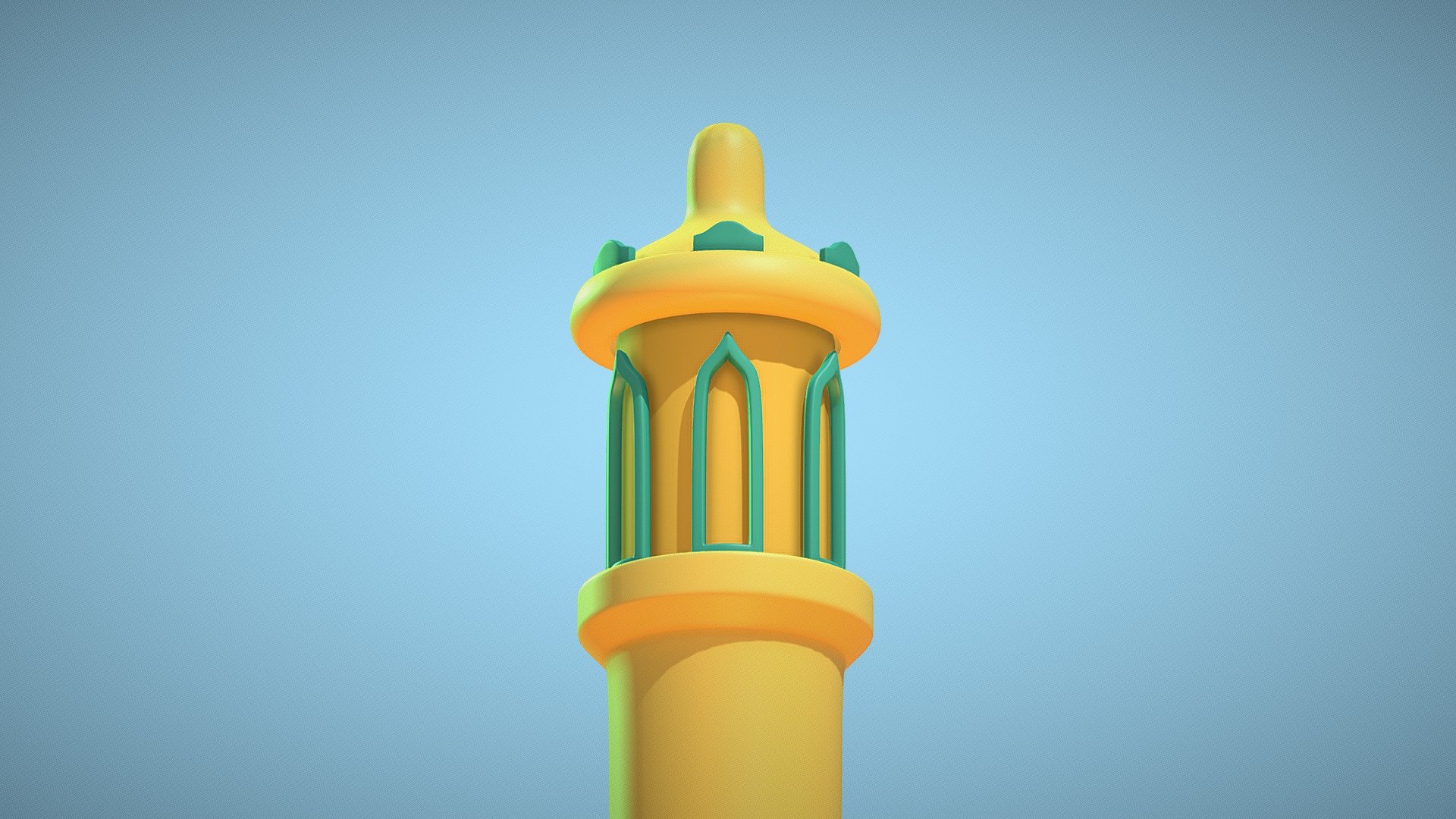 Minaret - Buy Royalty Free 3D model by tkkjee [586496e] - Sketchfab Store