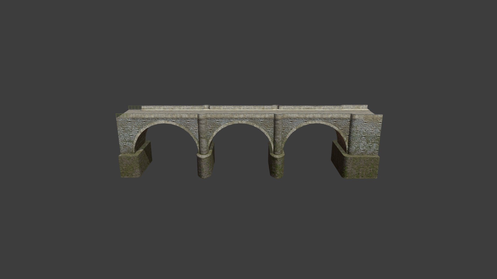 Stone Bridge_3arch - Download Free 3D model by xplanepilot [58691a6 ...