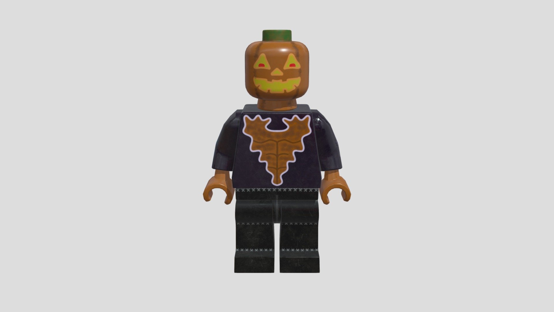 Pumpkin - Scarecrow - Legoman - Download Free 3D model by Blaine ...