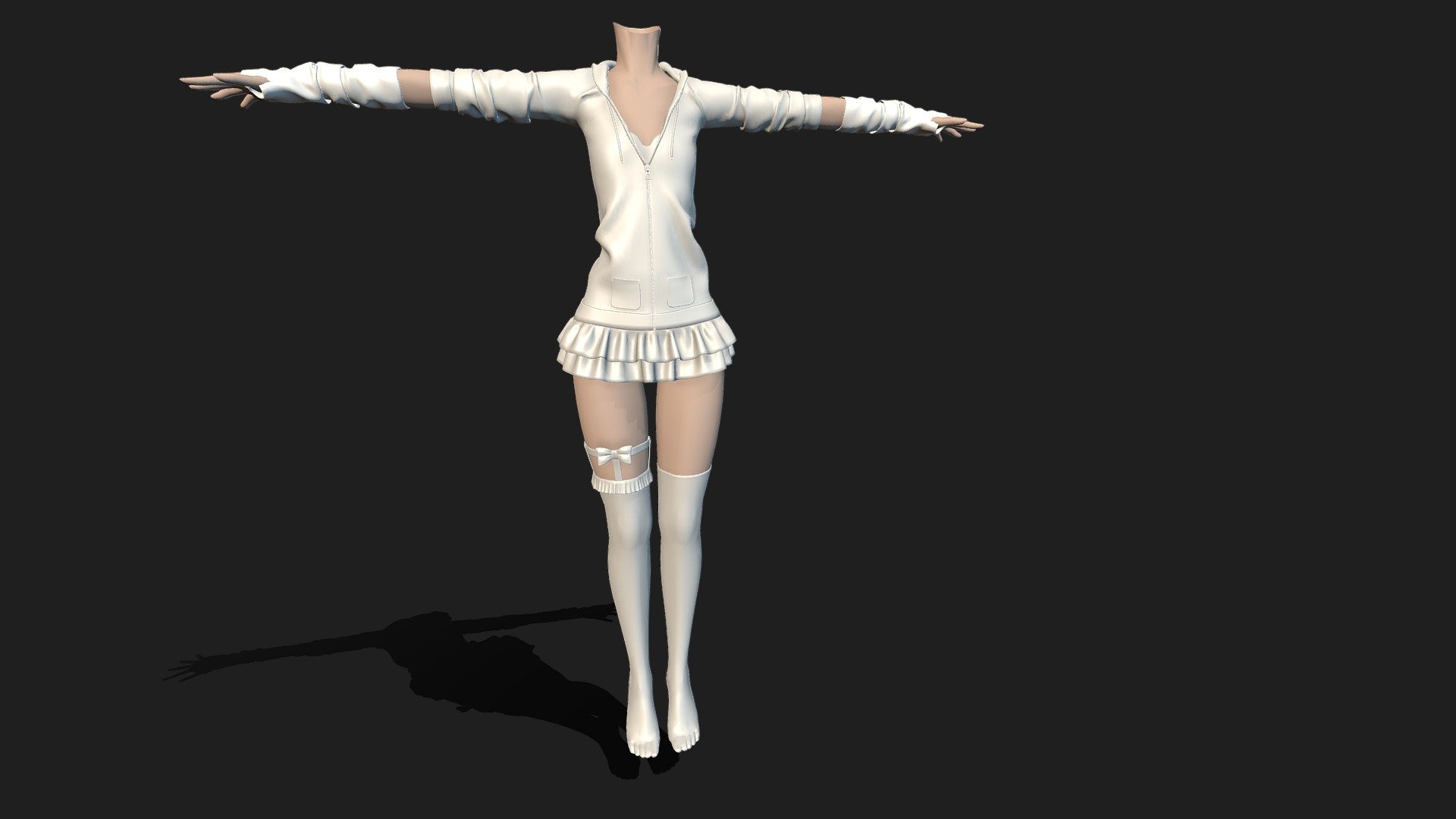 Kemono Outfit - 3D model by WretchSL [586aa7c] - Sketchfab